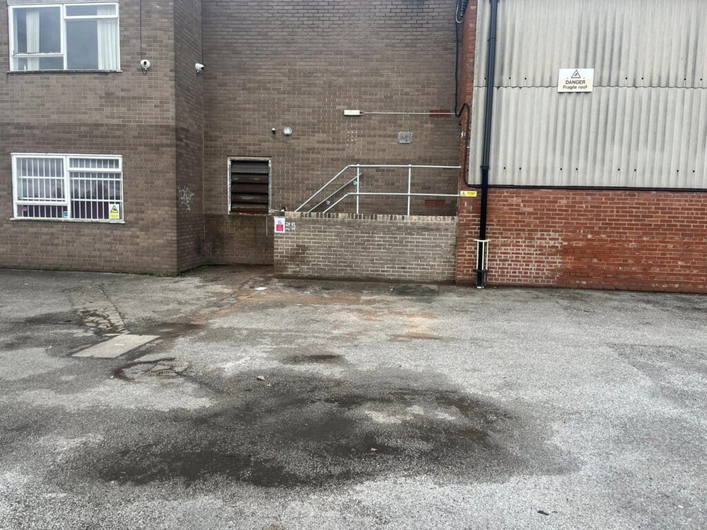 Commercial Fire Exit, Wall & Railing - Patersons Builders